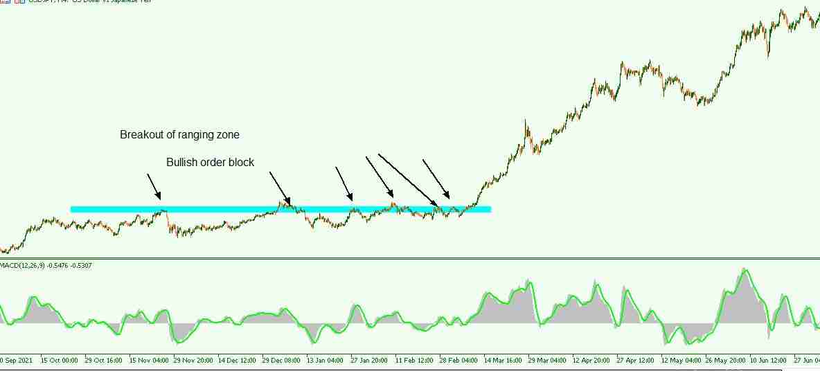 BULLISH ORDER BLOCK INDICATOR - ForexBrainBox